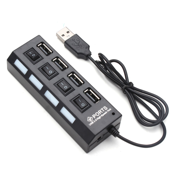 USB 2.0 HUB 4 PORT S LED INDIKATOROM - DiviCo