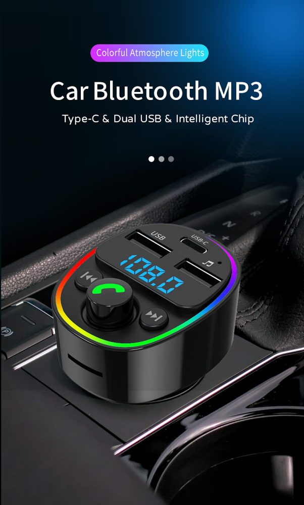 Bluetooth FM transmitter 3.1 A, Type C / G67 - DiviCo